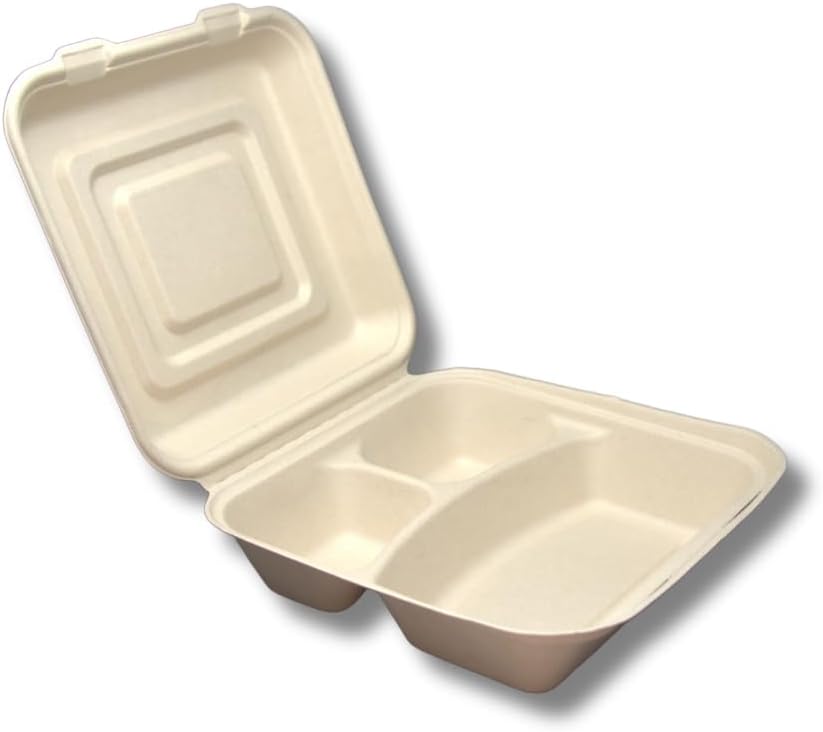 Amazon.com: Plant Plate Biodegradable To Go Food Containers - Heavy ...