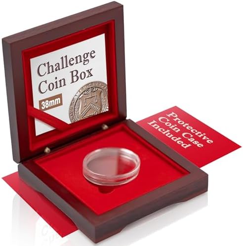 Amazon.com: COWFEX PU 27mm Coin Presentation Display Box Holder with ...