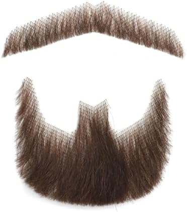 Amazon.com: Perience Realistic Mustache, Human Hair Fake Beard, Hand ...