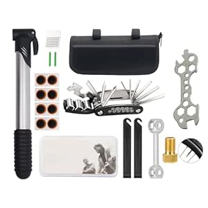 Schrodinger 30032 Bicycle Cycle Tyre Repair Kit with Multi Tool and ...