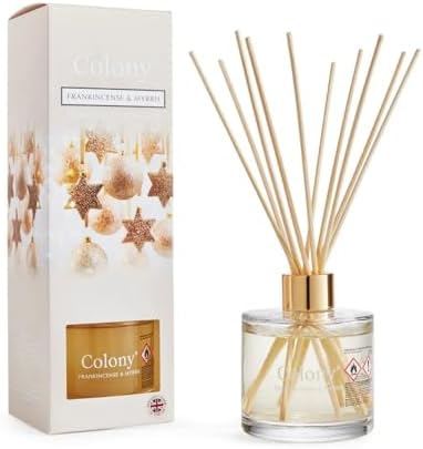 WAX LYRICAL Large 200ml Scented Reed Diffuser Glowing Golden Wishes ...