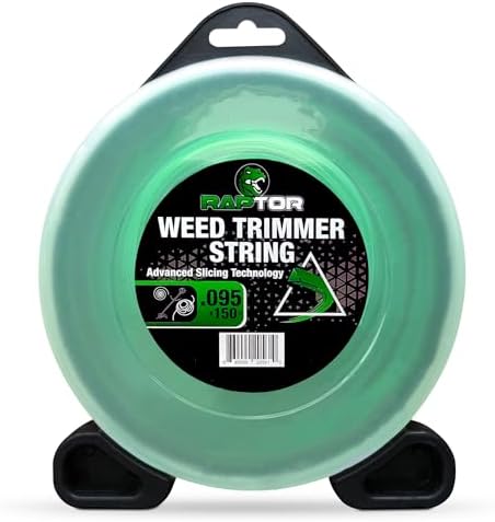 Amazon.com : Raptor Heavy Duty Weed Trimmer String - .095 Trimmer Line ...