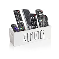 Remote Organizer Remote Control Holder, Farmhouse Remote Storage ...