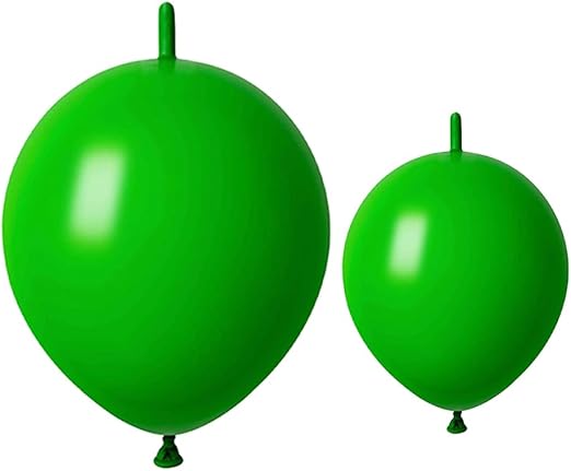 Amazon.com: ADIDO EVA Link Balloons Green 6 Inch 12 Inch Latex Quick ...