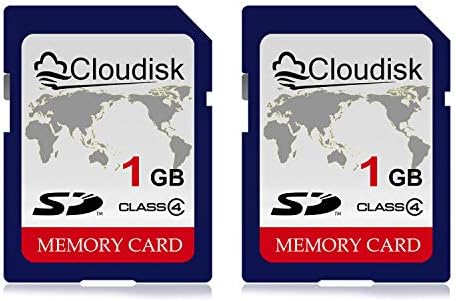 Cloudisk Pack of 2 SD Card 1GB Class 4 Flash Memory Card 1G SLC Stanard ...