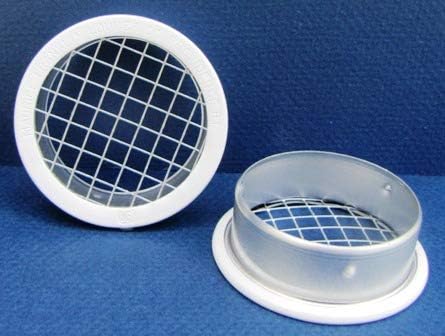 2" Round Open Screen Vent w 1/4" mesh - White - Pkg of 6 - Amazon.com