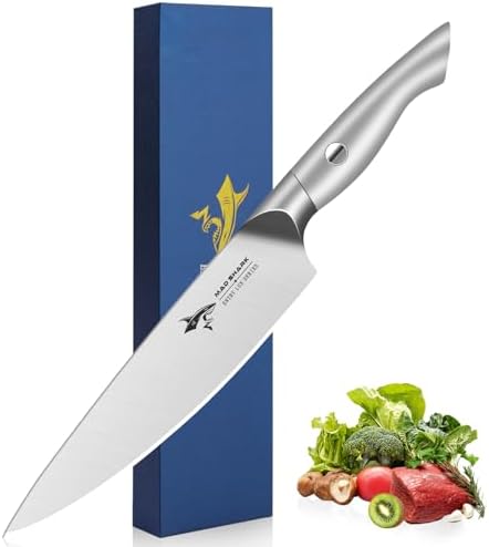 MAD SHARK 8 Inch Chef Knife, Professional Kitchen Knife with German ...