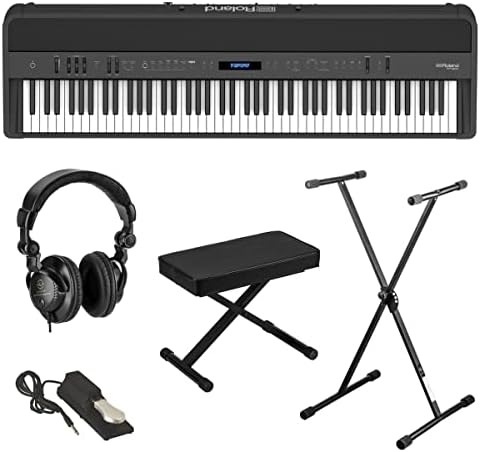 Amazon.com: Roland FP-10 88-Key Digital Piano, Bundle with Keyboard ...