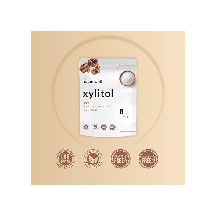 Xylitol Sweetener, 5lbs | Natural Birch Crystal Source – 1:1 Sugar ...