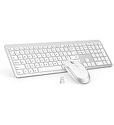 seenda Rechargeable Wireless Keyboard and Mouse, SK38-3 Ultra Slim ...