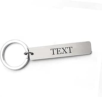 abidoot personalized Keychains Customized Text/Name,Keychains Gift for ...
