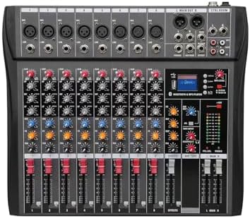 Amazon.com: 8 Channel Professional Digital Mixer Sound Board Console ...