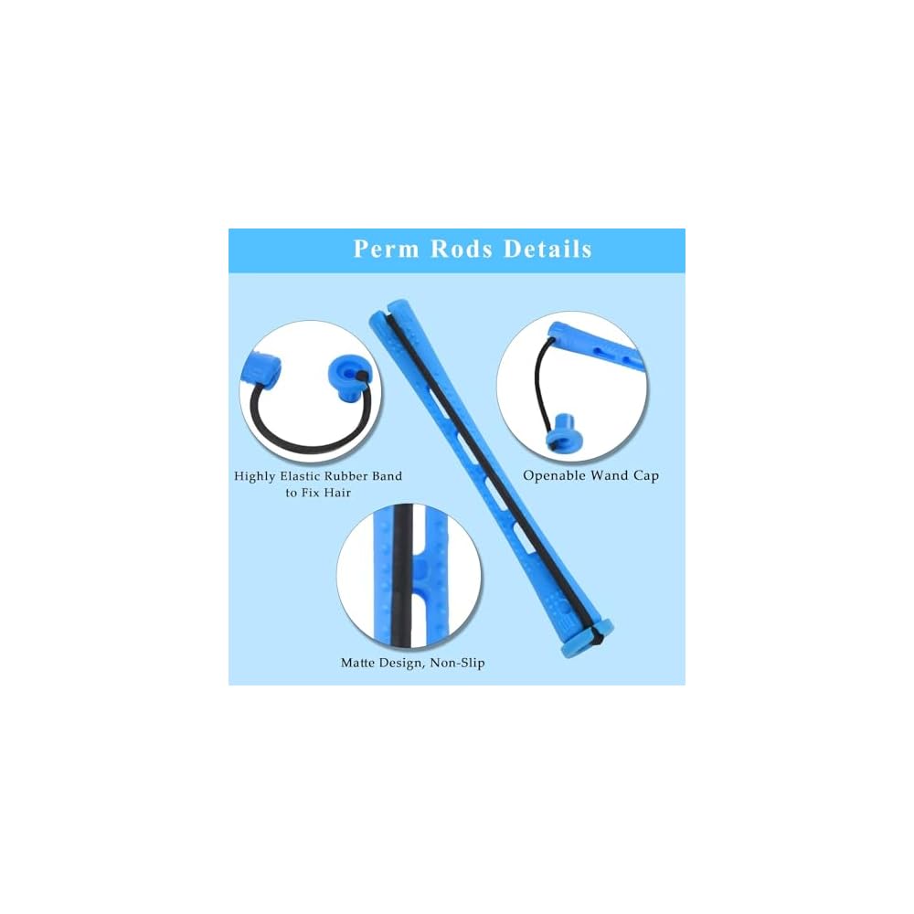 40Pcs Small Perm Rods for Short Hair Blue Cold Wave Italy | Ubuy