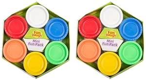 Buy Fundough Funskool Mini Fun Pack,Shaping and Sculpting, 3years +,6 Pieces Multi-Colour (Pack ...