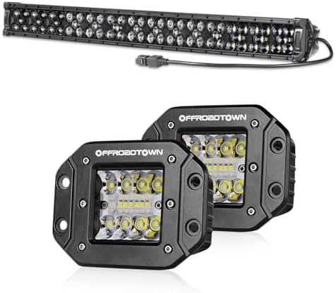 Amazon.com: OFFROADTOWN 30 Inch LED Light Bar with Flush Mount LED Pods ...