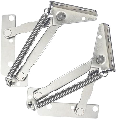 2 PCS 80 Degree Foldable Cabinet Hinges,Spring Hinges Lifting Brackets ...