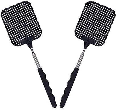 Fly Swatter Extendable, 2 Pcs Durable Plastic Fly Swatters with ...