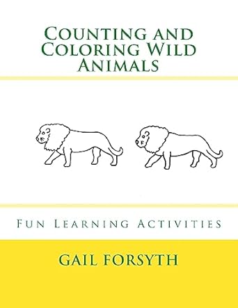 Counting and Coloring Wild Animals: Fun Learning Activities | Amazon.com.br