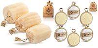 Amazon.com: Almooni Egyptian Loofah Exfoliating Body Scrubber, Natural ...