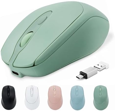 Amazon.com: seenda Wireless Mouse, Type C Mouse with Jiggler - Light Up ...