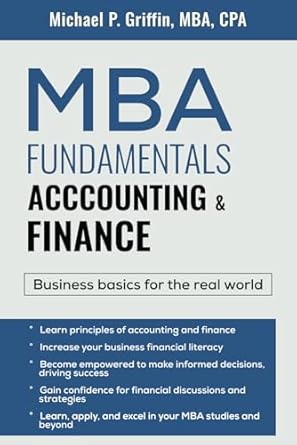 Amazon.com: MBA Fundamentals Accounting and Finance: 9798859789054 ...