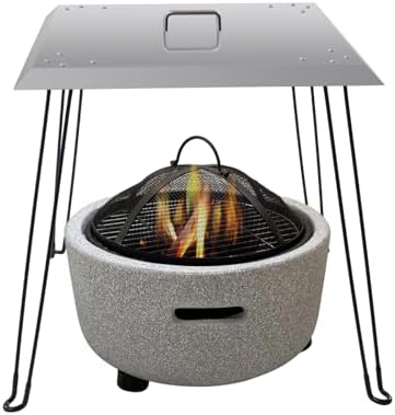 Amazon.com: LIPQJWLE Fire Pit Heat Deflector, Stainless Steel Fire Pit ...
