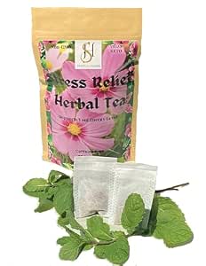 Amazon.com: Calm & Relax Stress Relief Herbal Tea – Lemon Balm ...