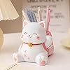 Amazon.com: AONYAYBM Cute Cat Shape Cat Pen Holder, Multipurpose Resin ...