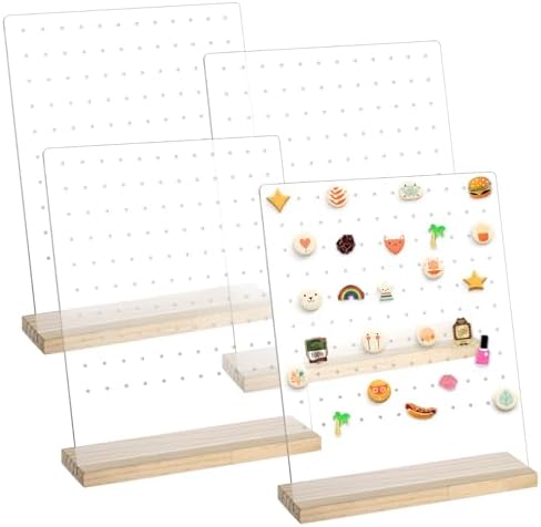 Amazon.com: yeesport 2 PCS Acrylic Enamel Pin Display Stands, 120 Holes ...