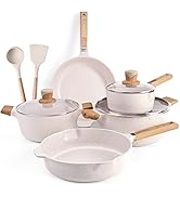 Amazon.com: Nonstick Cookware Set - 16 PCS Non Toxin Pots and Pans Set ...