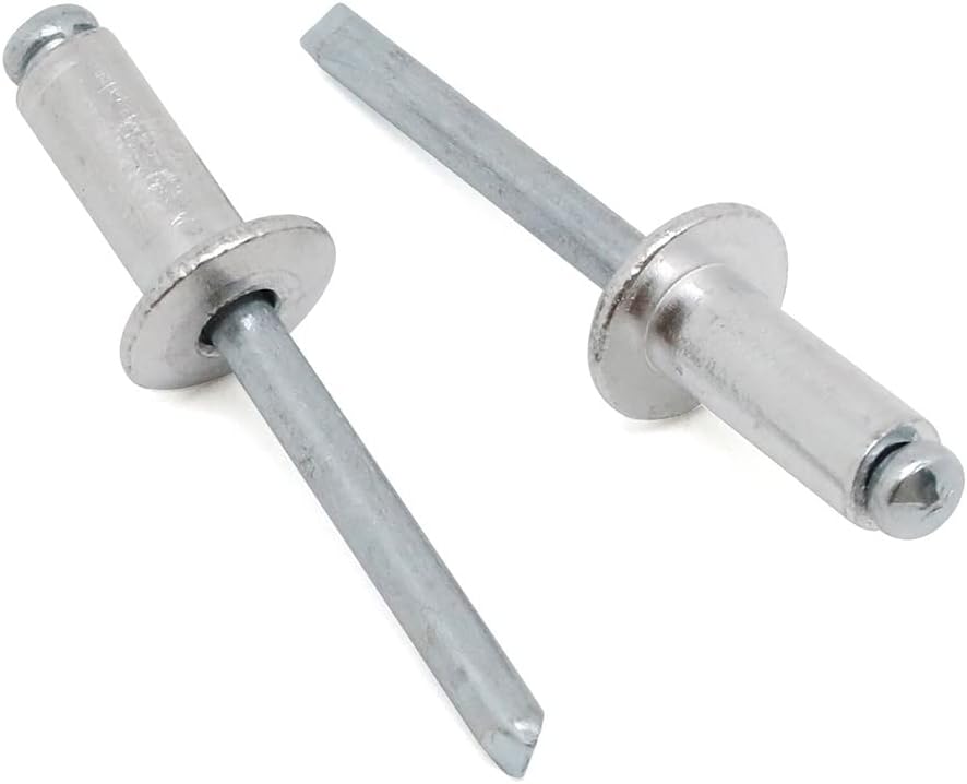 Amazon.com: 1/4" x 1" Aluminum Blind Rivets, Silver, 6.5 x 25.4mm Pop ...