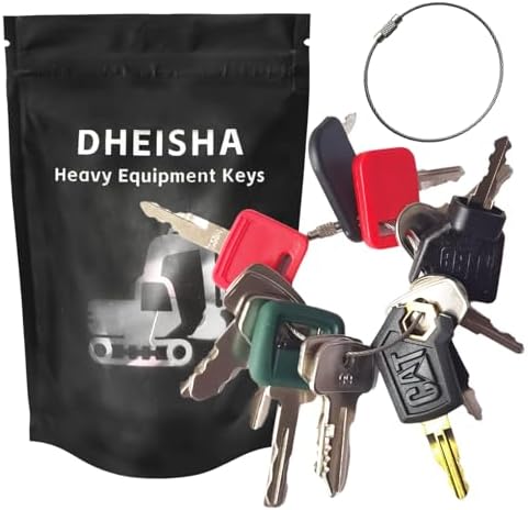 Amazon.com: 15PCS Multi Types Heavy Equipment Key Set Construction ...