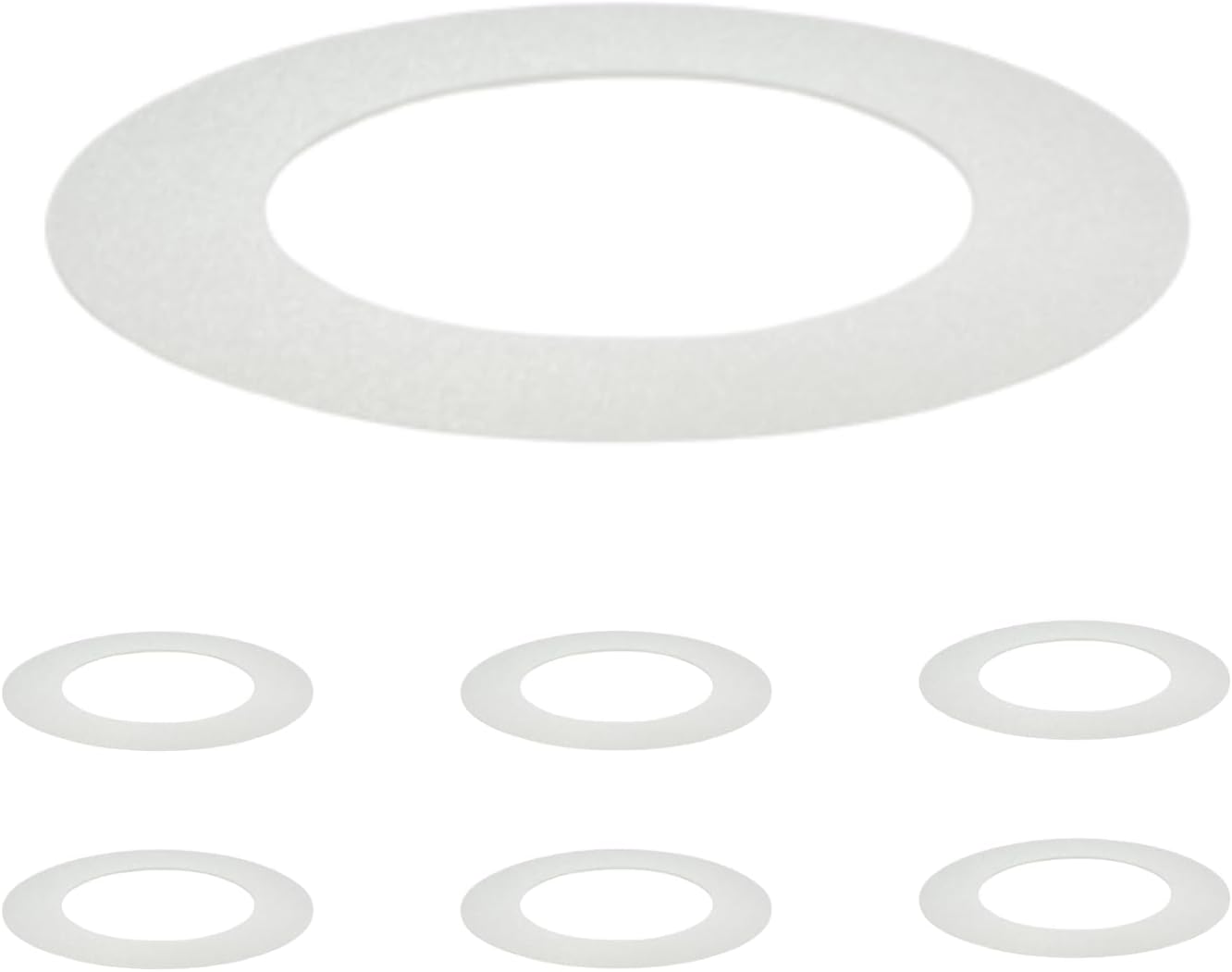 Lighting Plastics of Minnesota 6 Pack White Goof Trim Ring for 6"" Inch ...