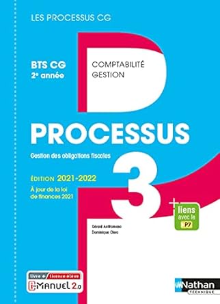 Processus 3 - BTS CG 2ème année : Amazon.com.mx: Libros