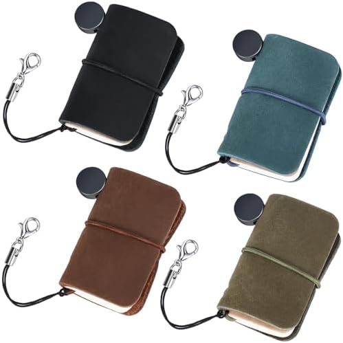 Amazon.com : VICASKY 4Pcs Mini Pocket Notebook with Keychain,Journal ...