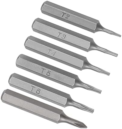 uxcell 5/32" Hex Shank Phillips and Torx Bits Set Cross PH000 T2 T3 T4 ...