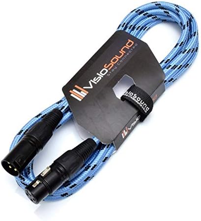 Premium Tweed Male to Female XLR Mic Lead/Braided Balanced Microphone ...