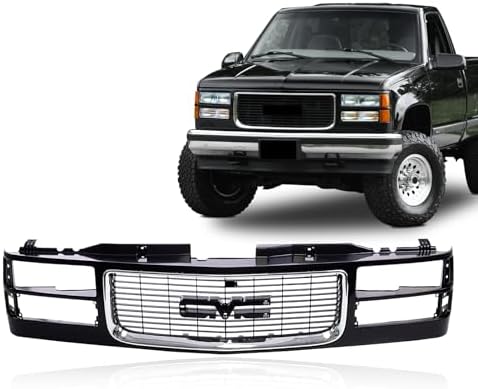 Black Grille Perfit Liner Front Chrome Gray Grille Grill Compatible ...