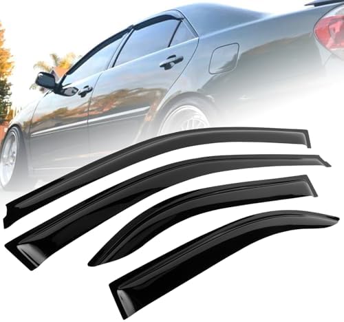 Amazon.com: NEXAGEBIUS 4Pcs Tape-on Type Side Window Rain Guards ...