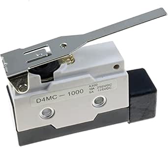 Limit Switch Long Lever Micro Limit Switch SPDT 250VAC 10A D4MC-1000 ...