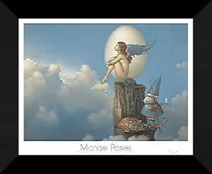 Amazon.com: Michael Parkes Framed Art 24 x 20 "Magic Spring": Prints ...