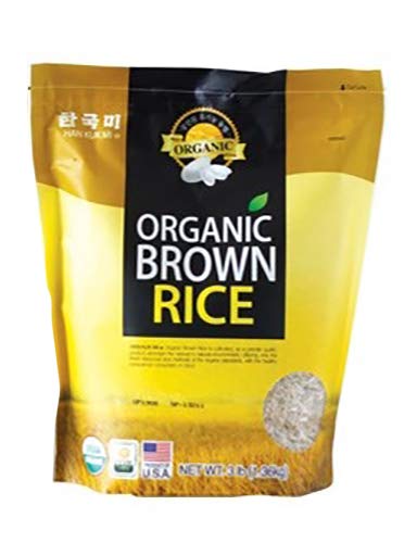 Amazon.com : HAN KUK MI Organic Brown Rice, 3 Pound : Grocery & Gourmet ...