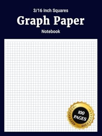 3/16 Inch Squares Graph Paper Notebook: Simple Daily Journal with 3/16 ...