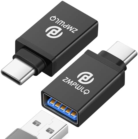 Amazon.com: PL ZMPWLQ Paquete de 2 adaptadores USB a USB-C, adaptador ...