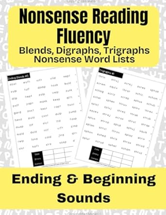 Amazon.com: Nonsense Reading Fluency: Blends, Digraphs, Trigraphs ...