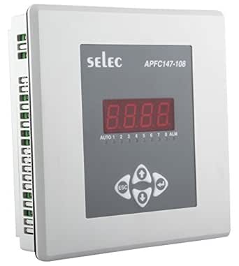Selec Automatic Power Factor Controller - 147-108-90/550V, White, ABS ...