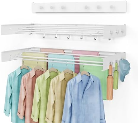 Drying Rack Clothing,Clothes Drying Rack Wall Mounted,Laundry Drying ...