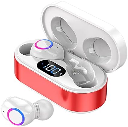 Q&F Tech F12 True Wireless Earbuds, LED Touch Bluetooth 5.2 Earphone ...