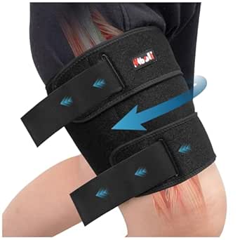 Hiball Adjustable Thigh Brace, Hamstring Compression Wrap, Thigh ...