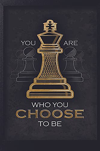 Yellow Alley Motivational Quote Wall Poster|Chess Quotation Wall Poster ...